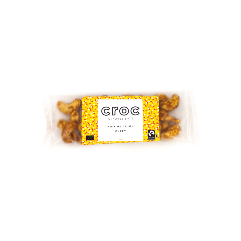 Noix de cajou, Curry / Sachet - Croc Snack